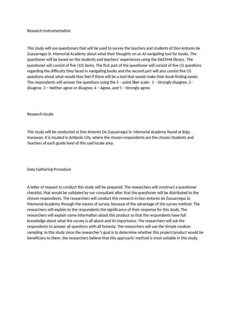 Research Instrumentation | PDF