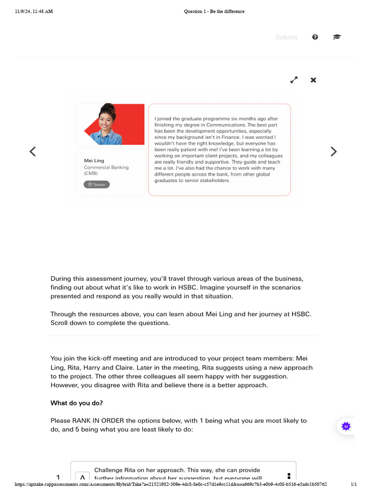 HSBC Career Simulation | PDF