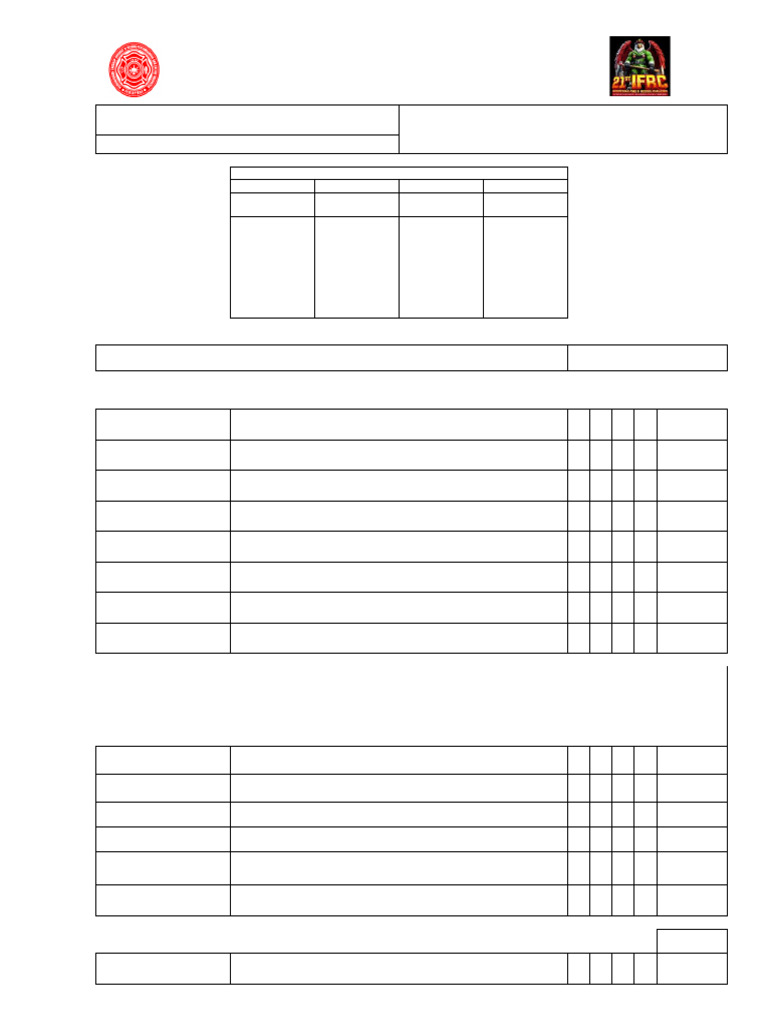 Wege - SFF - Command Scoresheet IFRC 2024 Fix | PDF