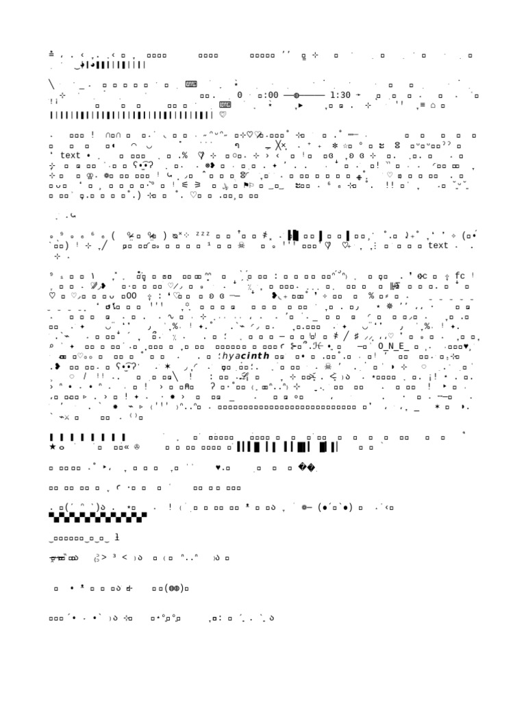 Aesthetic Symbol Collection | PDF