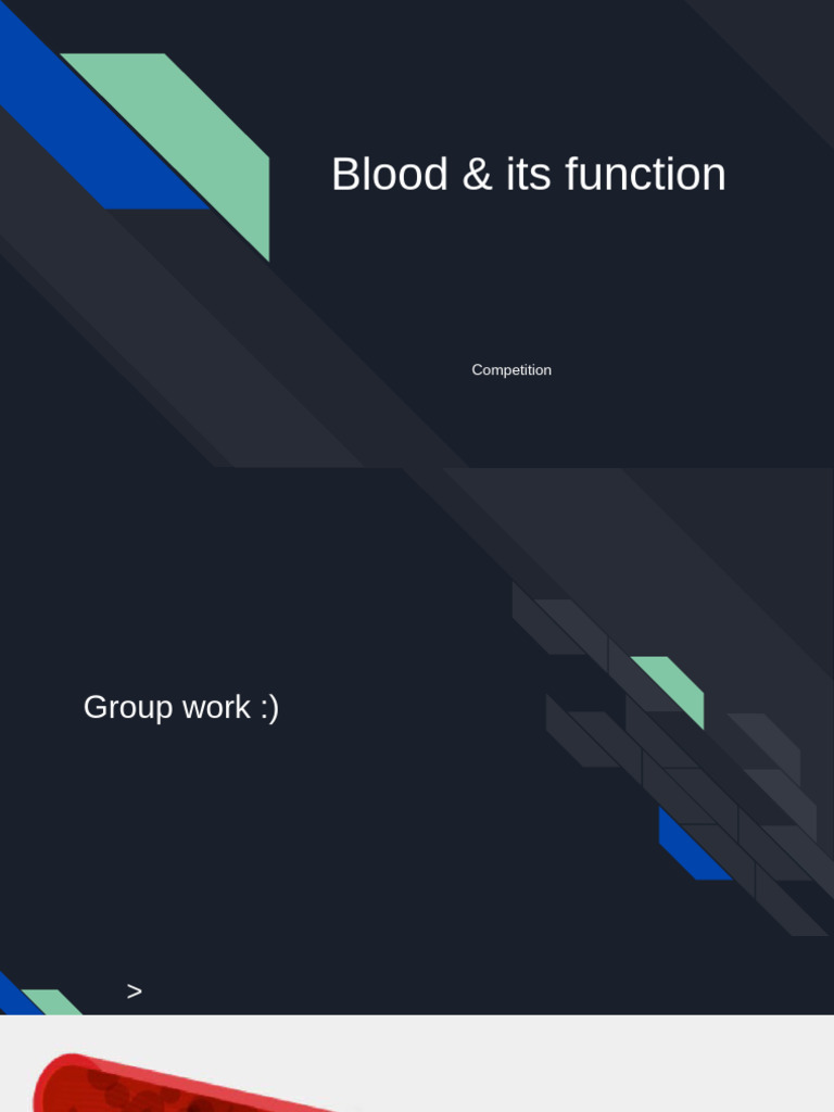 Blood & Its Function: Competition | PDF