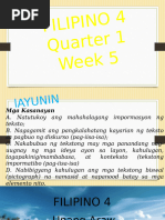 Bow Filipino 4 Q1 - Q4 Matatag Curriculum | PDF