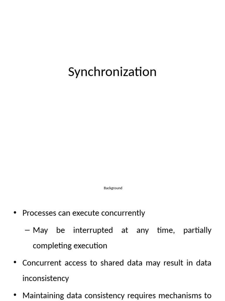 Understanding Process Synchronization | PDF | Software Engineering | Computer Engineering