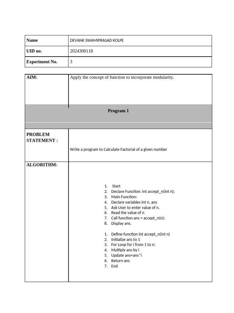 Psipl 3 | PDF | Function (Mathematics) | Algorithms