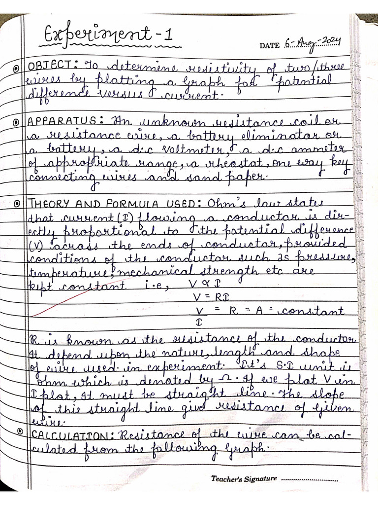 Practical Experiment 12TH Physics | PDF