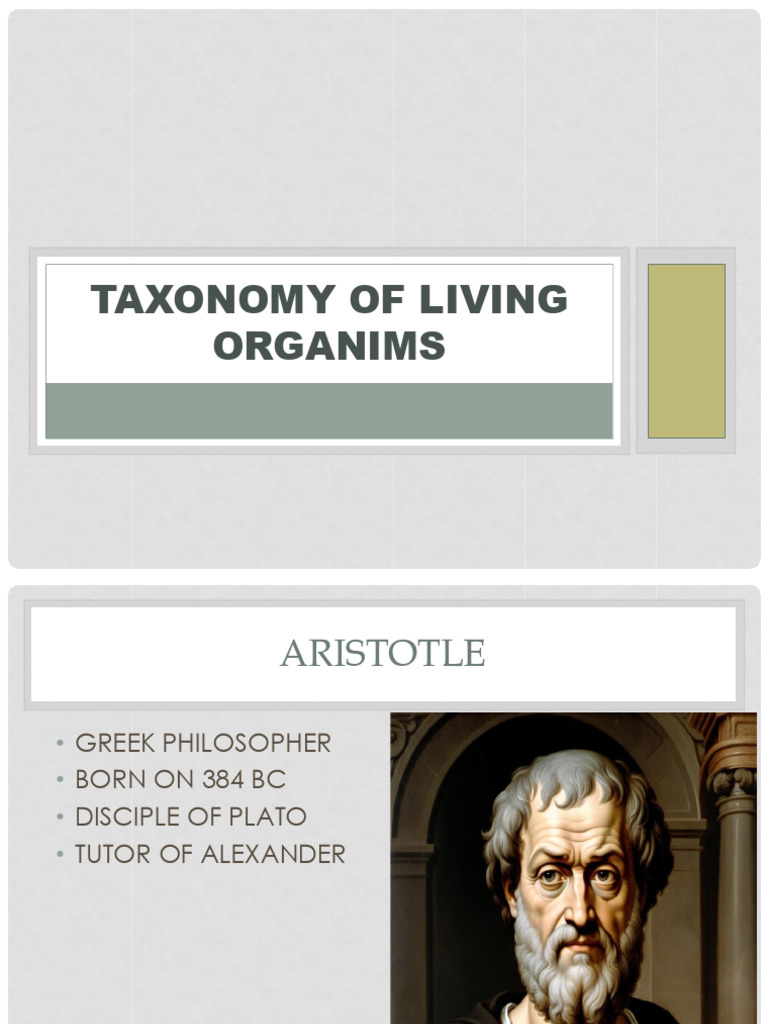 Taxonomy of Living Organims | PDF | Social Science | Religion ...