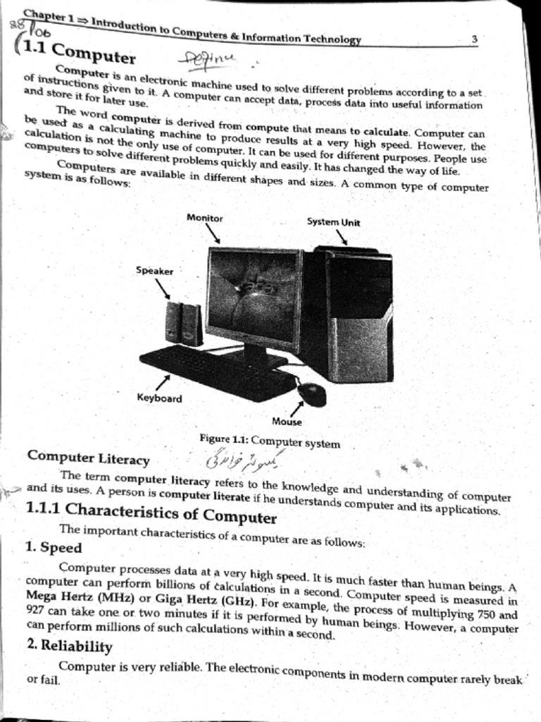 Computer Science Chp No 1 Pdf