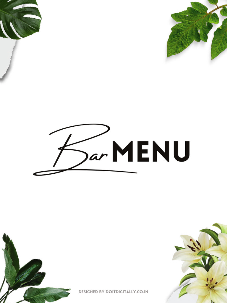 Green Leaf Scan Menu - PDF - Compressed | PDF | Foods | Cuisine