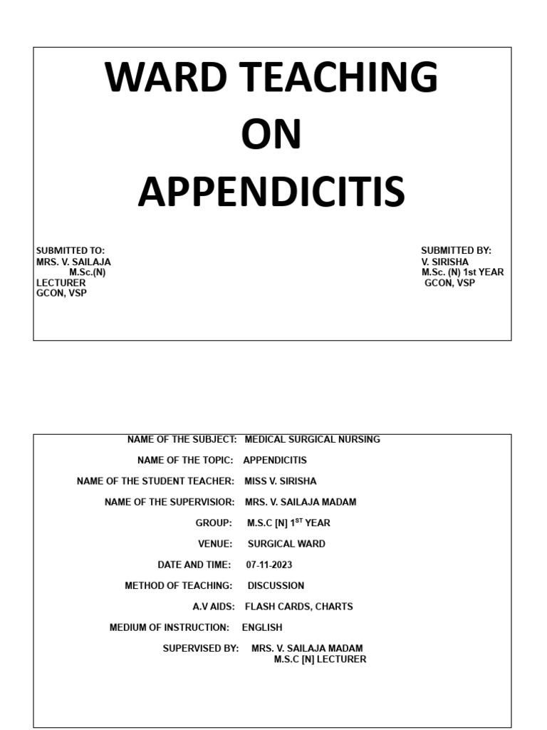 WARD TEACHING | PDF | Clinical Medicine | Medical Specialties