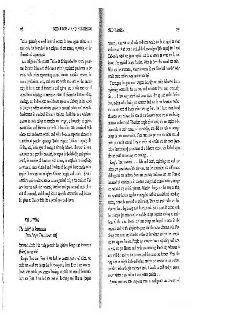 GE Hong Baopuzi Immortality English | PDF | Religious Belief And Doctrine