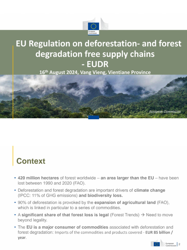 EUDR Context Content EUD or DGENV-1 | PDF