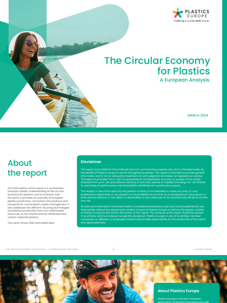 Circular Economy for Plastics 2024 | PDF | Recycling | Plastic
