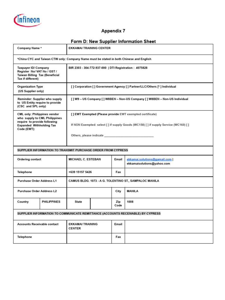 Appendix 7 Form D Rev 7JAN2022 - p1 | PDF