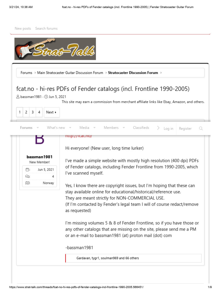 Fcat - No - Hi-Res PDFs of Fender Catalogs (Incl. Frontline 1990-2005 ...