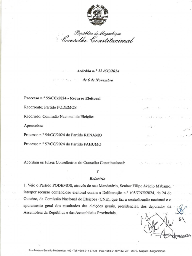Conselho Constitucional | PDF