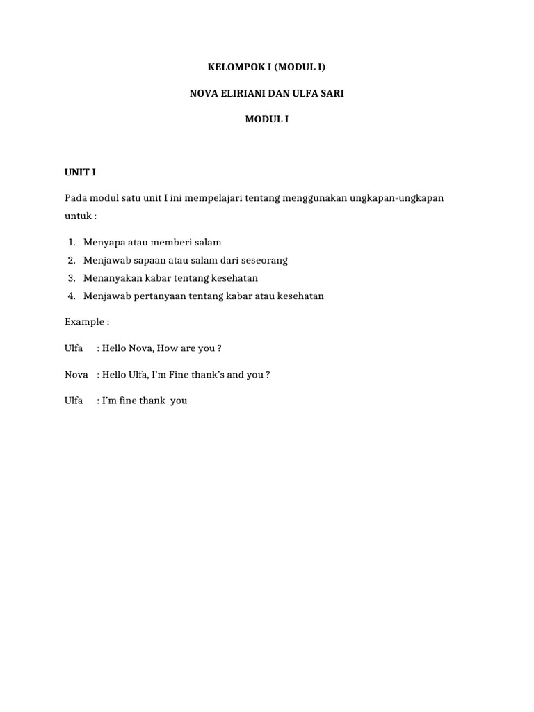 KELOMPOK I Ulfa | PDF | Seni & Disiplin Bahasa