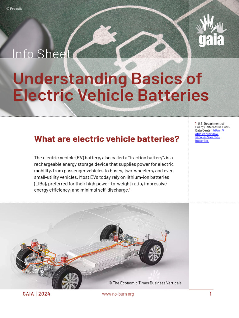 Electric Vehicle Battery Basics Explained | PDF | Lithium Ion Battery ...