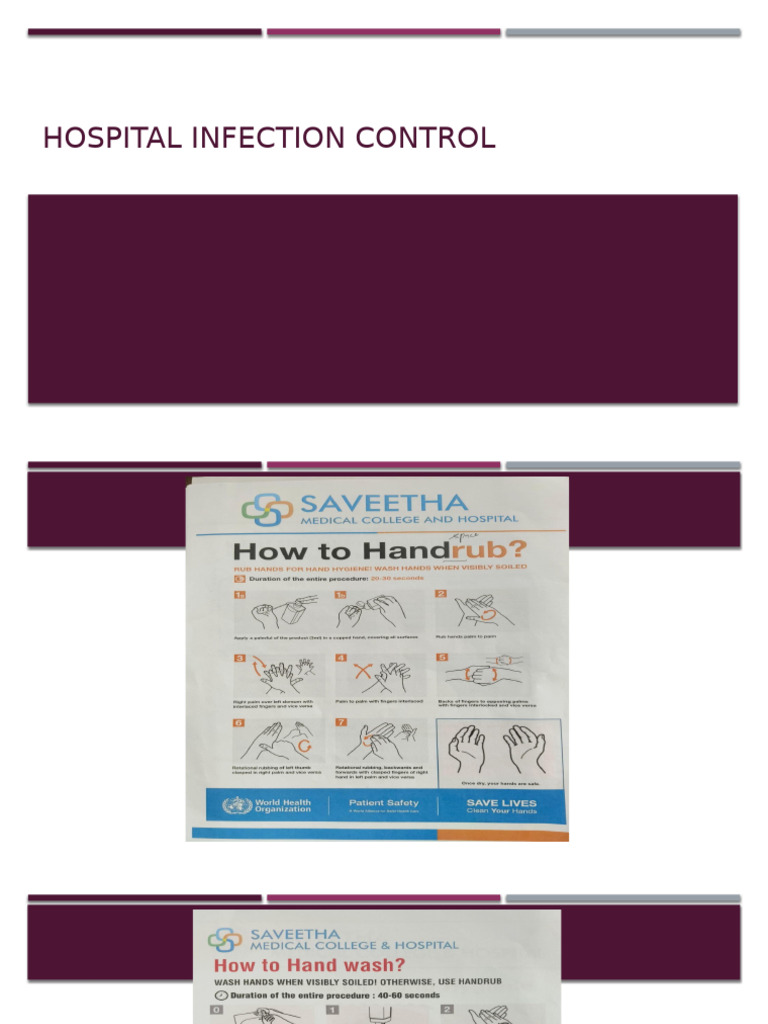 Hospital Infection Control | PDF