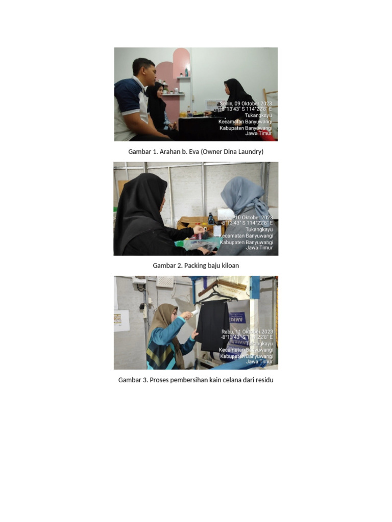 Proses Operasional Dina Laundry Banyuwangi | PDF