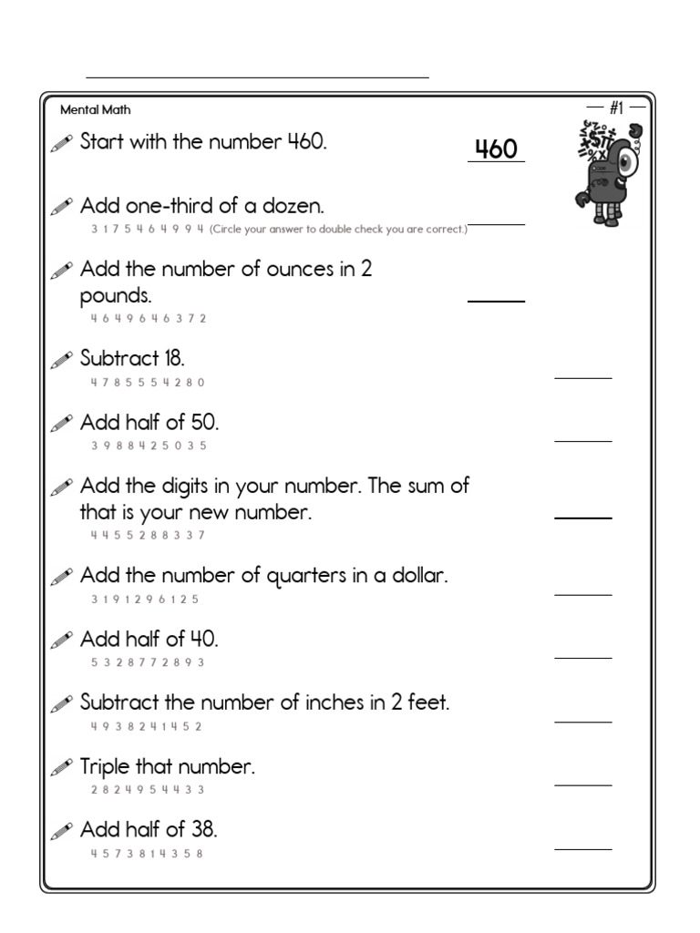 MathWorksheetsGrade5 12 23 | PDF