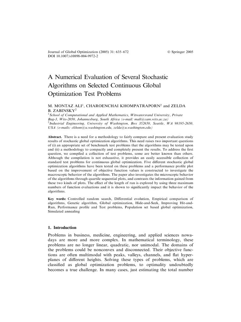 Ali 055 | PDF | Mathematical Optimization | Genetic Algorithm