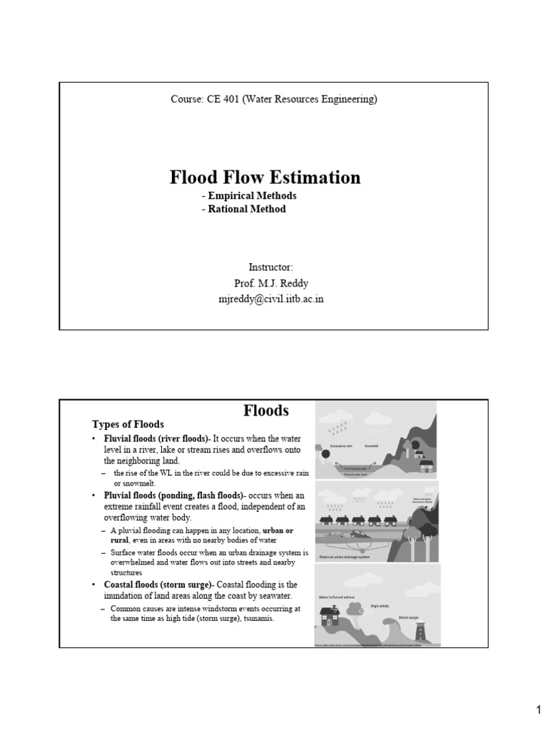 LectureSeries11 FloodFLowEstimation | PDF | Flood | Drainage Basin
