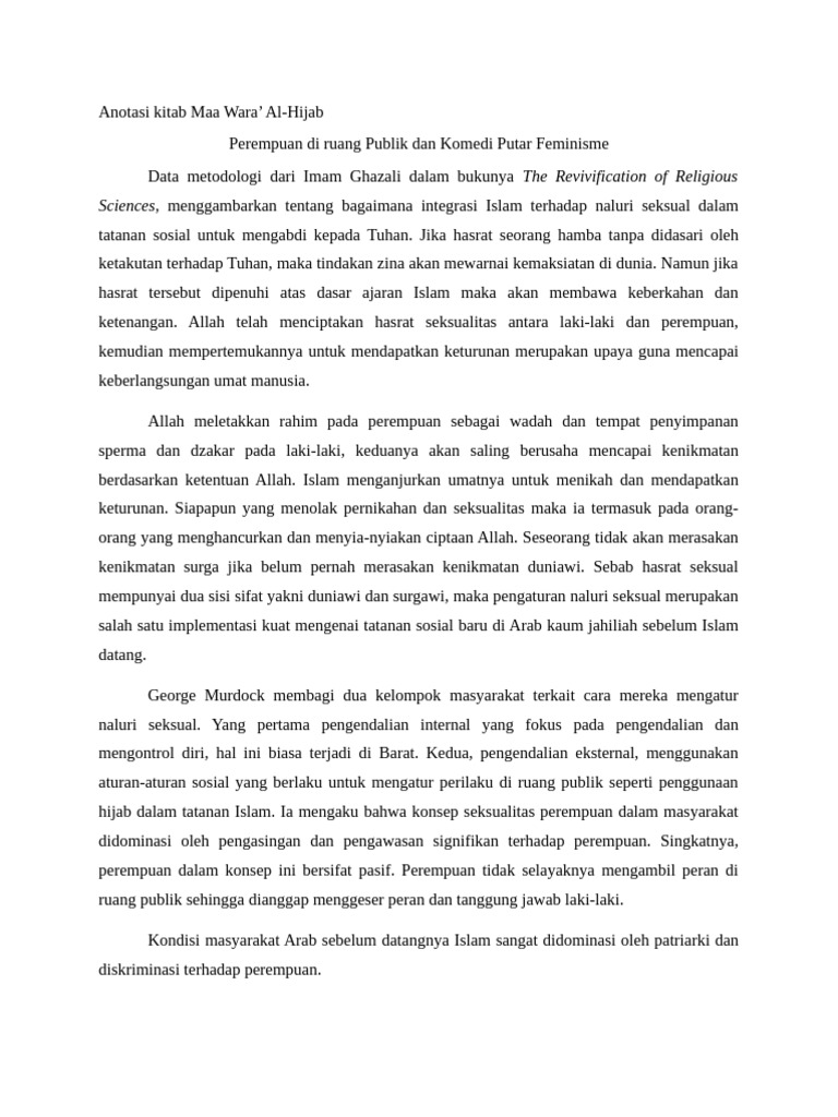 Anotasi Kitab Maa Wara | PDF | Politik | Agama & Spiritualitas