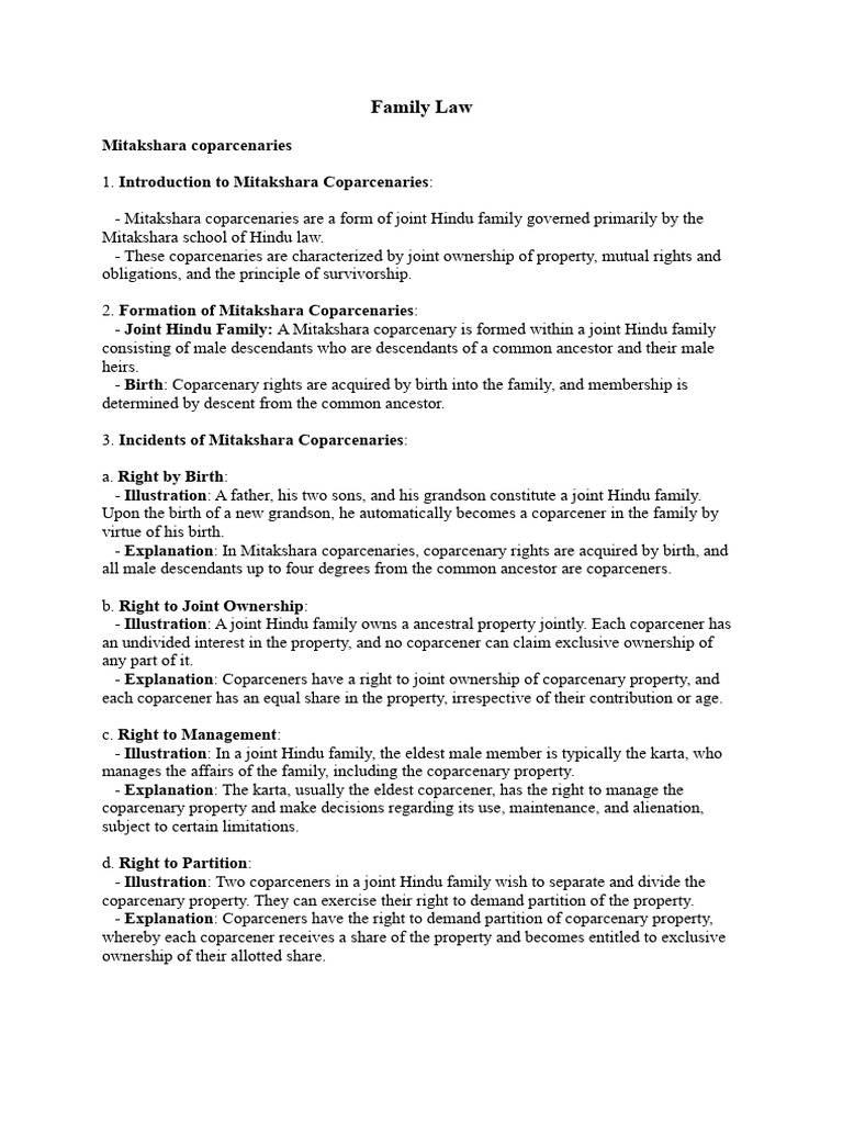 Family Law Notes | PDF | Will And Testament | Sharia