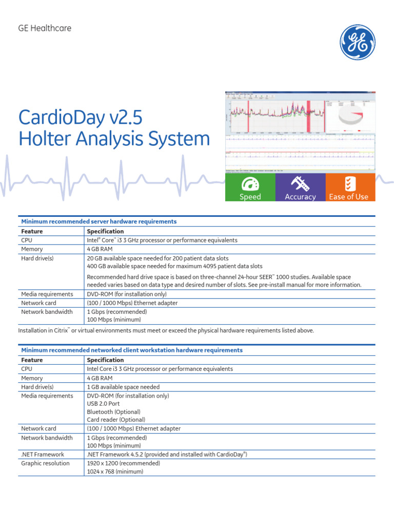 TechSpec CardioDay v25 Spec Sheet English 112016 DOC1886479 | PDF ...