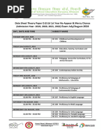 2025 Psle Examination Calendar (Tentative) VF | PDF