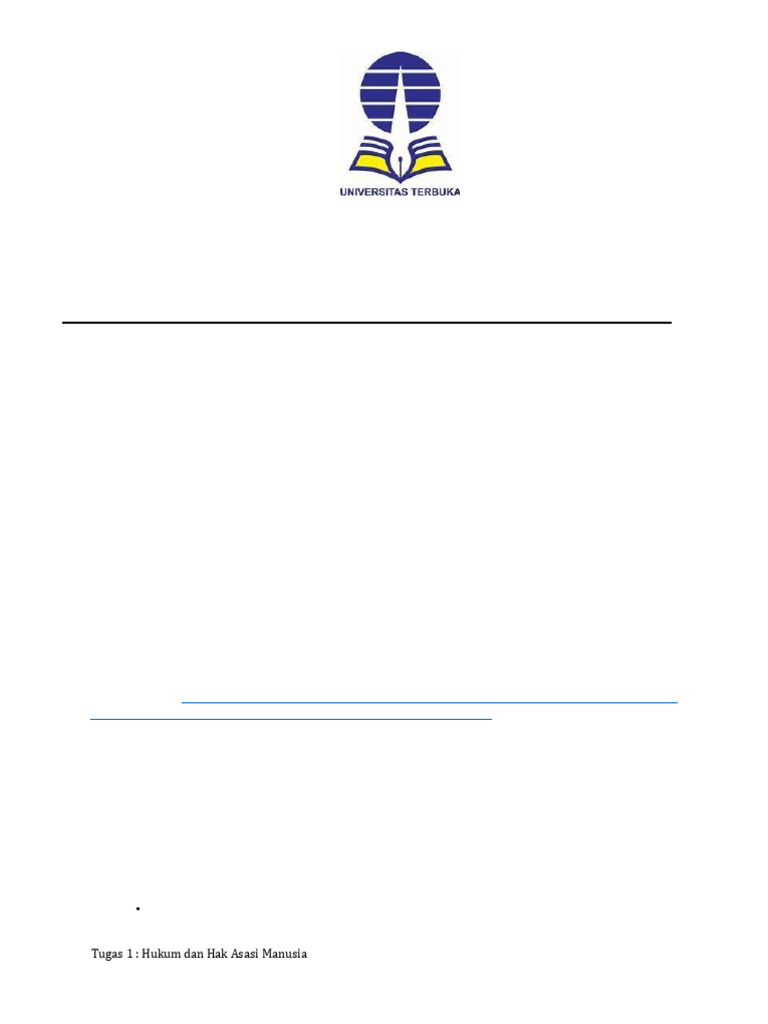 Tugas 1 Hukum Dan Hak Asasi Manusia Cindy | PDF