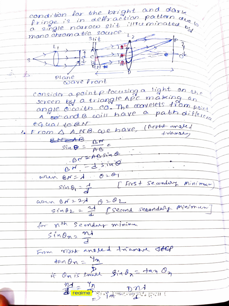 Single Slit Experiment Proof | PDF