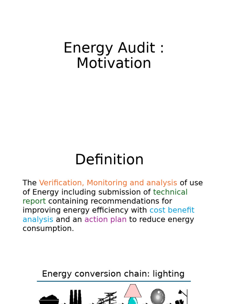 Energy Audit - Motivation Part | PDF | Business | Technology & Engineering
