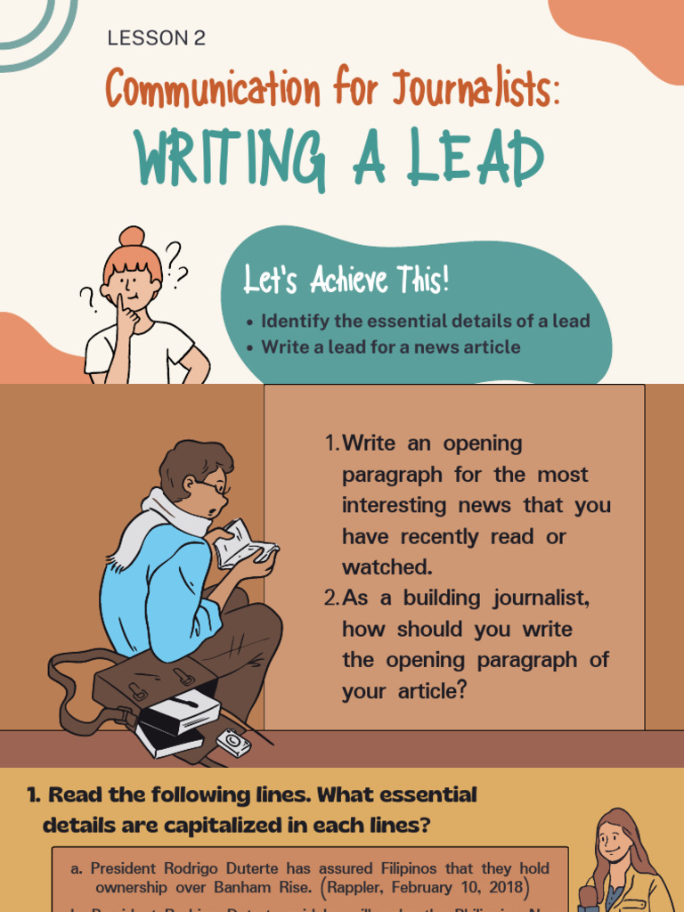 Chapter 4 - Lesson 2 - Communication For Journalists Writing A Lead ...