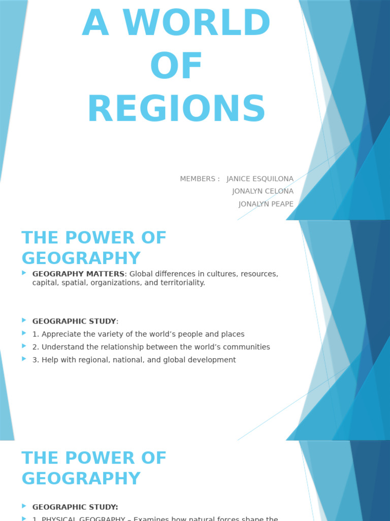 A WORLD OF REGIONS | PDF | Geography | Socialism
