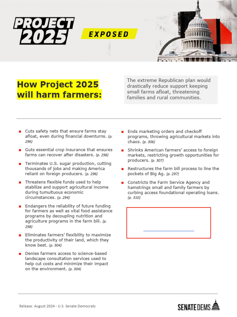 Project2025 Farmers | PDF