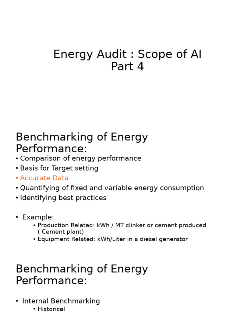 Energy Audit - Scope of AI | PDF