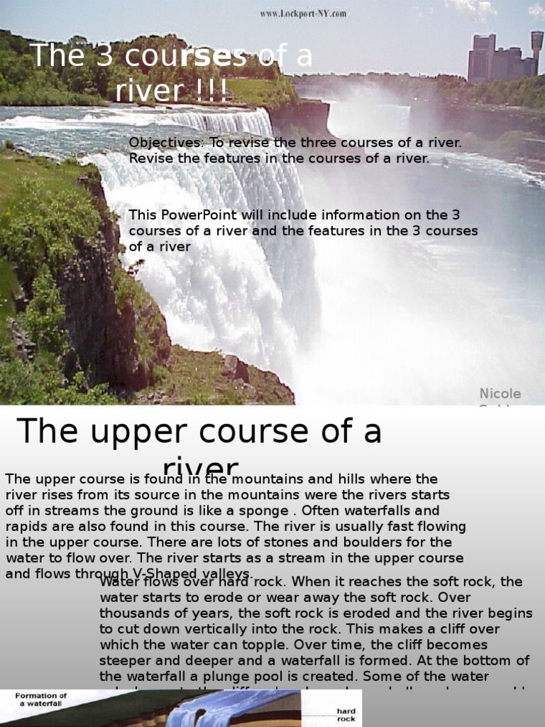 Understanding River Courses: Features Explained | PDF | River | Floodplain