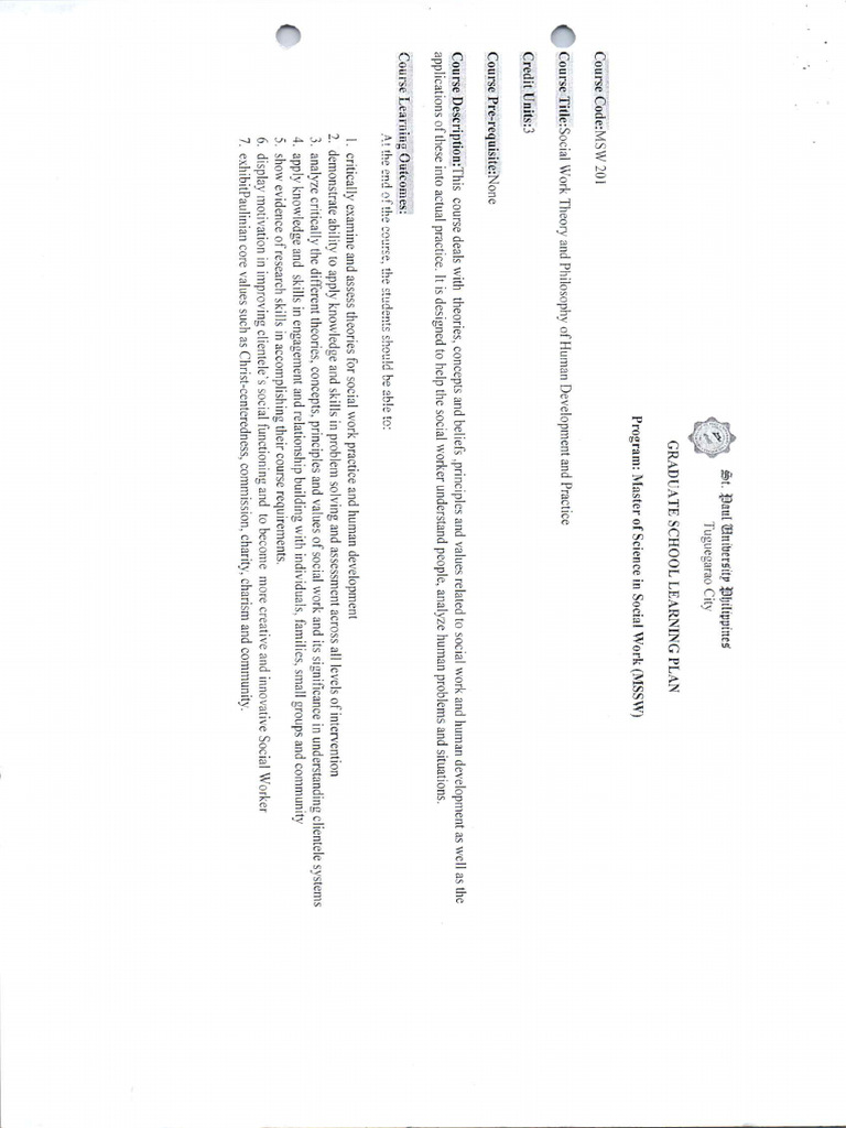 MSSW | PDF