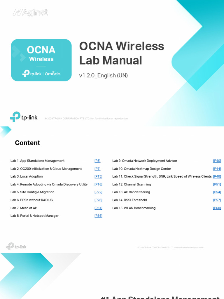 OCNA Wireless - Lab Manual - v1.2.0 - EN (UN) - Rev.240405 | PDF ...