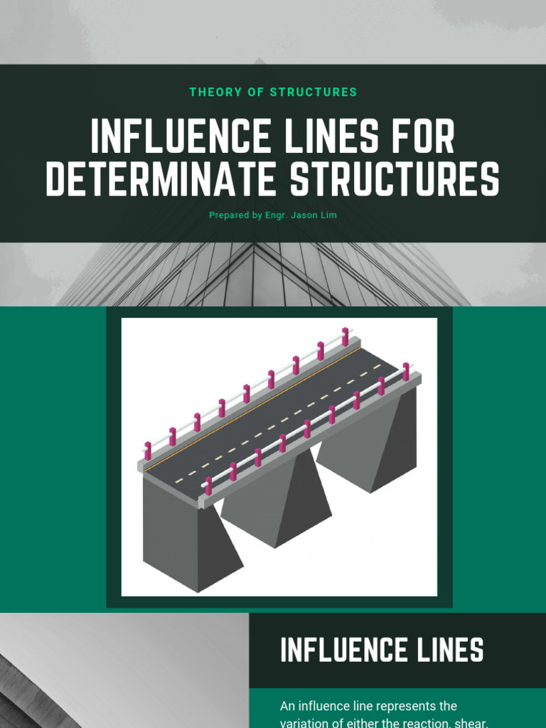 05 Influence Lines For Determinate Structures | PDF | Beam (Structure) | Bending