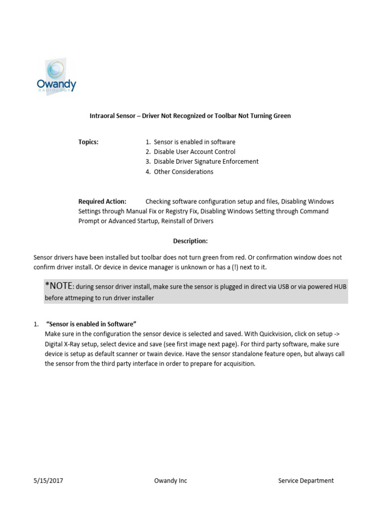 Owandy - Sensor Install Uac Driver Signature1 | PDF | Operating System Technology | System Software