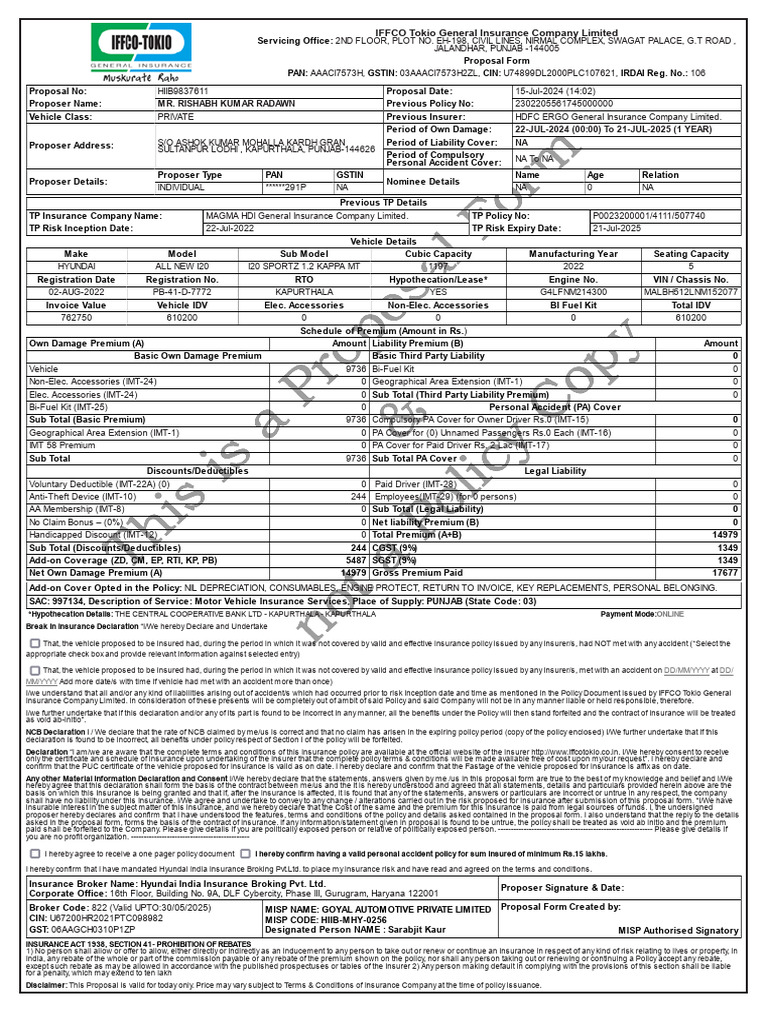 RISHABH KUMAR RADAWN-3 | PDF | Insurance | Deductible