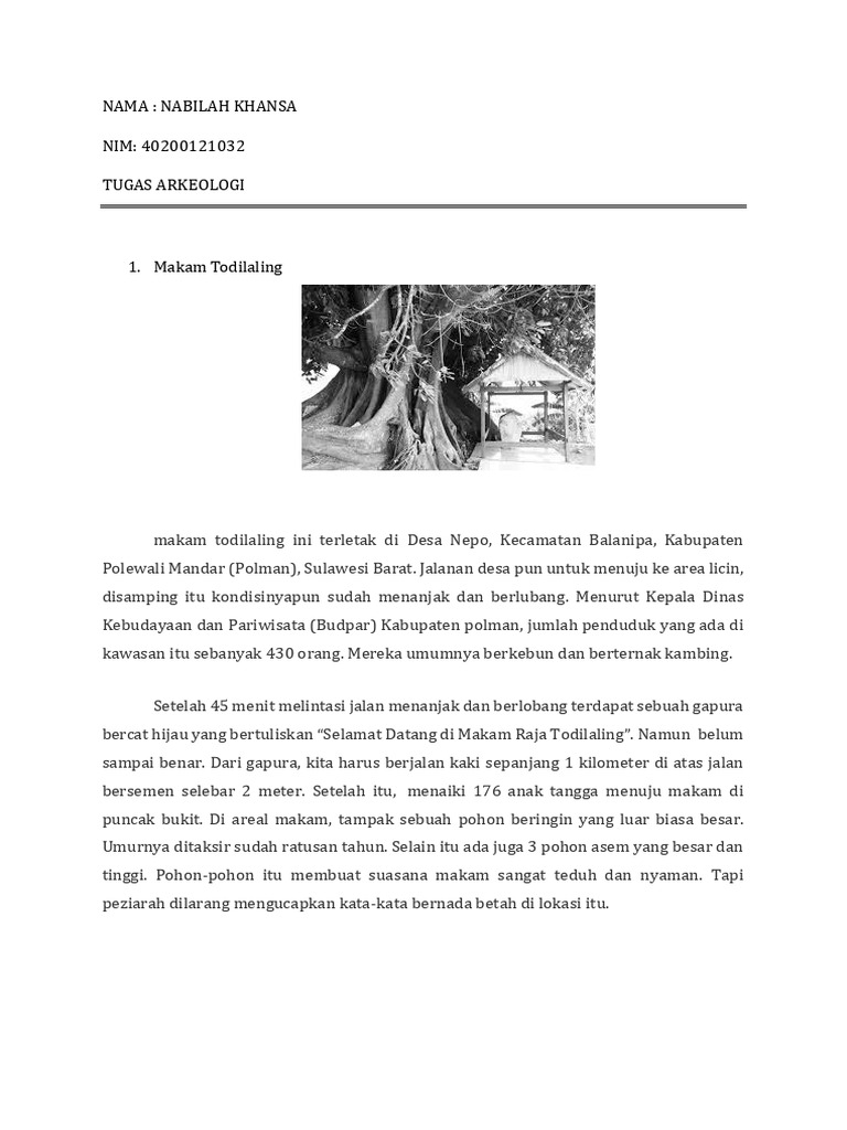 Tugas Arkeologi Khansa | PDF