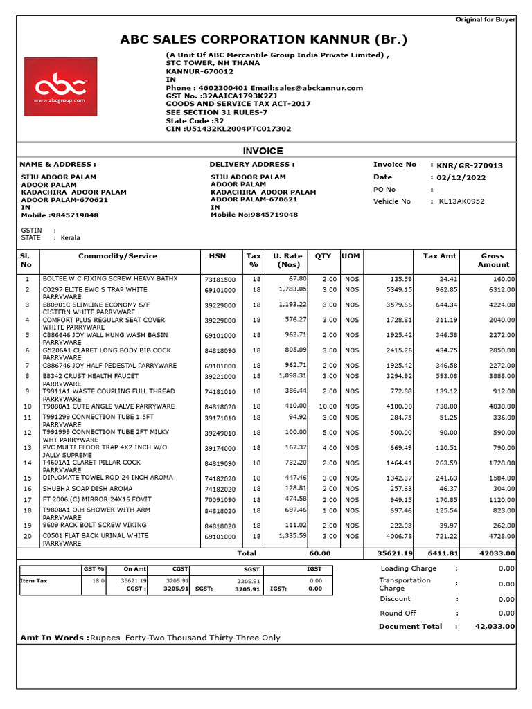Crystal Reports - Ar Invoice H - c1 - MRK | PDF | Invoice | Taxes