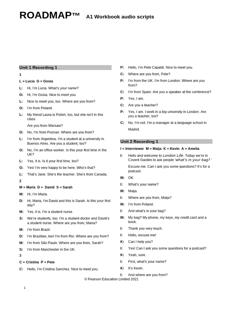 RM A1 WB Scripts | PDF