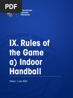 Basic Skills in Handball | PDF | Sports | Games Of Physical Skill