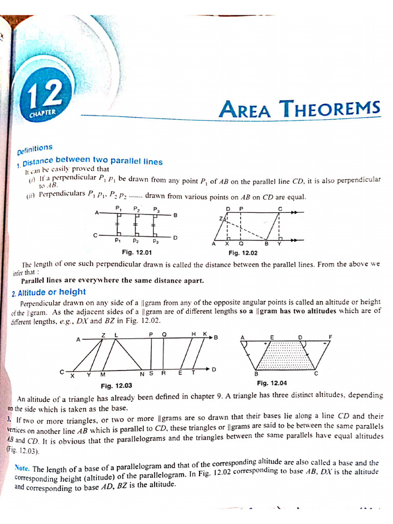Area Theorems | PDF