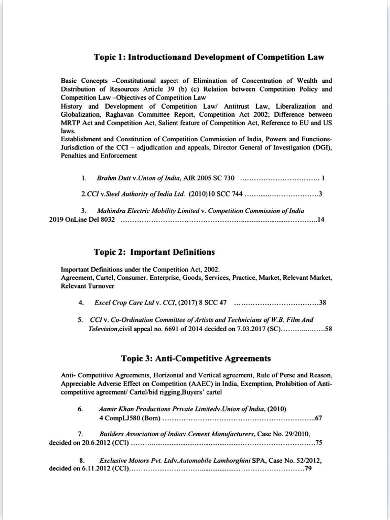 Competition Law Cases | PDF