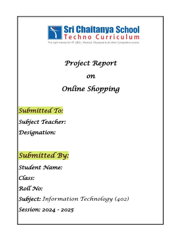 IT Project Report AY 2024-25 - 241007 - 141045 | PDF | Databases | Microsoft Office